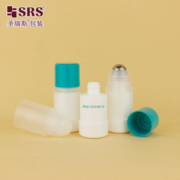 Quality RPPE 50ml 75ml Replaceable Roll On Deodorant Gel Plastic PP PCR Recycled for sale