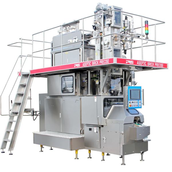 Quality 7500 PPH 100ml Aseptic Carton Filling Machine with Straw Applicator For Milk for sale