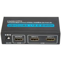 China Black 3D 3840x2160 60Hz 2x1 HDMI 4K Switcher factory