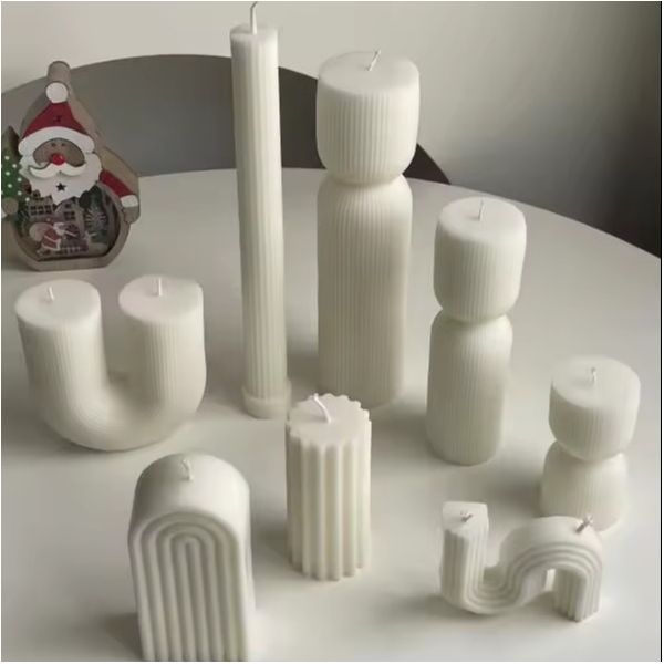 Quality Custom Shape Craft Candle Cylinder Stick Candle Scented Pillar Creative Candles for sale
