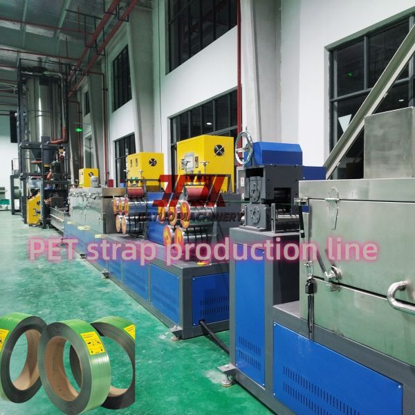 Quality 100% Recycled Material PET Strap Production Line With Precise Mold And Embossing for sale