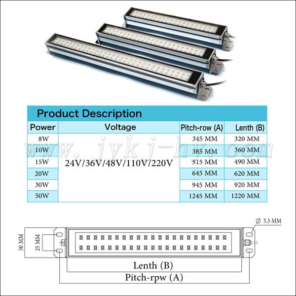 Quality AC Power Supply IP68 Auto Machine LED Light/Working Lamp for Working LED CNC for sale