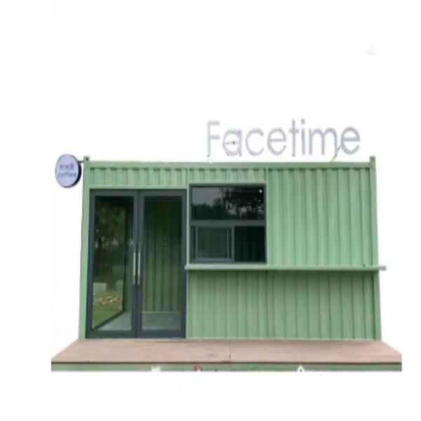 Quality Prefabricated Steel Sandwich Panel Container House For Coffee Shop Modern for sale