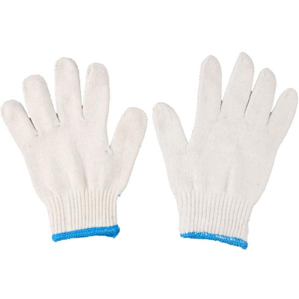 Quality 10 Gauges 50grams Natural White Work Cotton Gloves for sale
