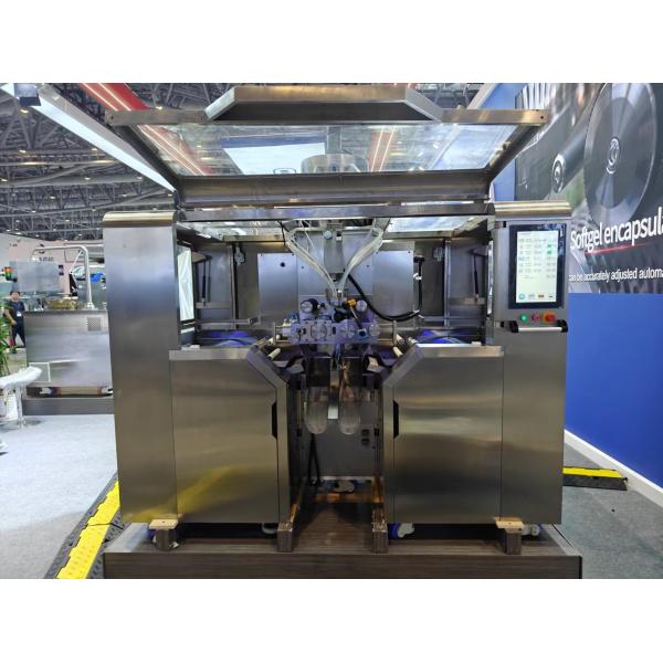 Quality ≤0.1% Capsule Rejection Rate Six Generation Soft Capsule Machine With 16 Plunges Each Side for sale