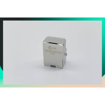 Quality MIC24121‐5101W‐LF3 Offset RJ45 Modular Jack Integrated Surface Mount & Low for sale