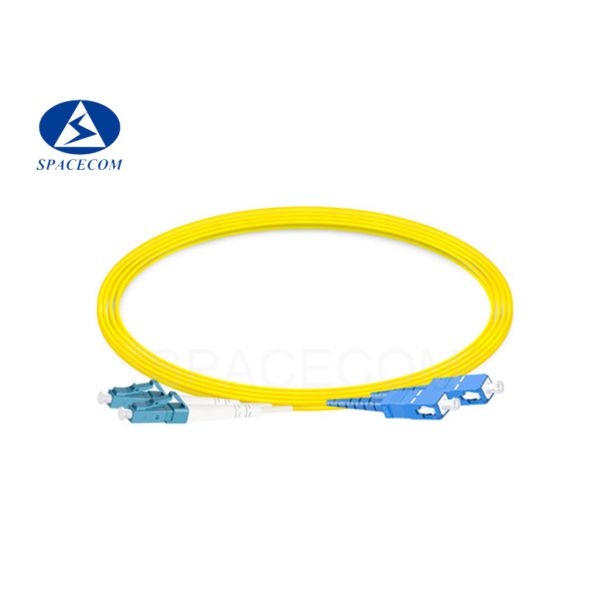 Quality LC SC Fiber Optics Cables , UPC Single Mode Duplex Patch Cord SM 9/125um for sale