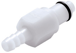 Quality Acetal Fluid Coupling Quick Connector PLC In Line Hose Barb for sale