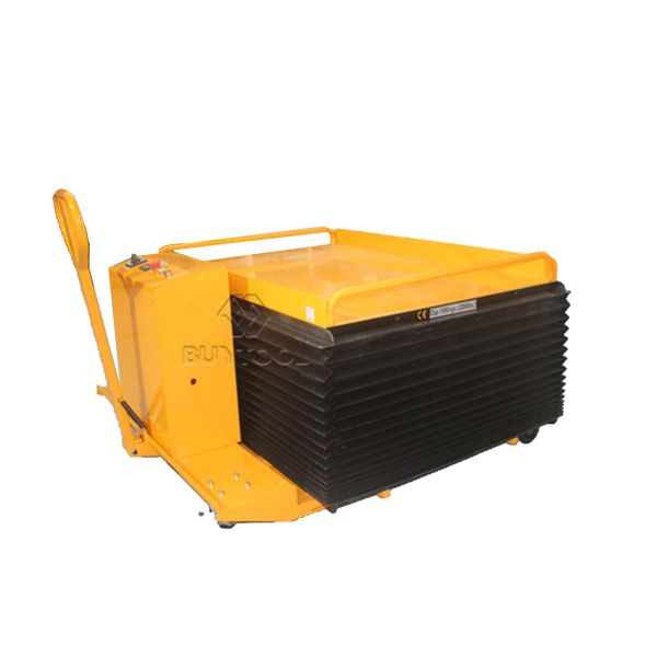 Quality 2000lbs  1 Ton Battery Powered Mobile Lift Tables Cart Hydraulic 1400x1000mm for sale