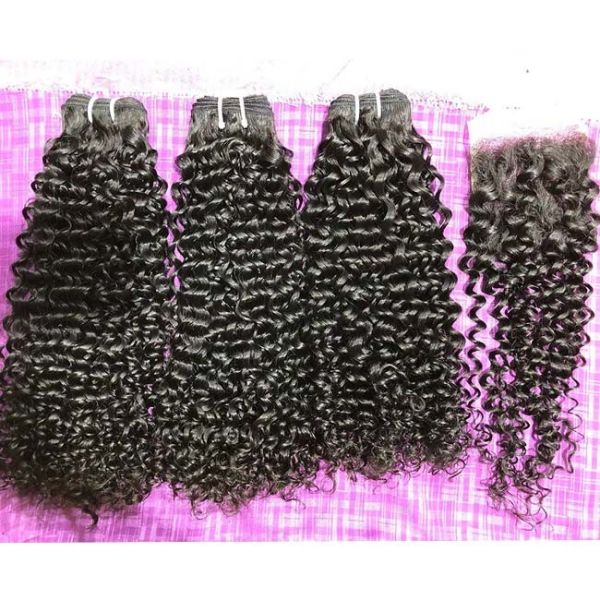 Quality 100% Vietnam Natural Weft Double Drawn Human Hair Pixie Curls for sale