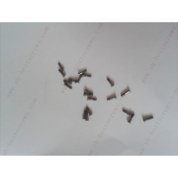 Quality M1.2*2 Phillips flat head half thread small screw for sale