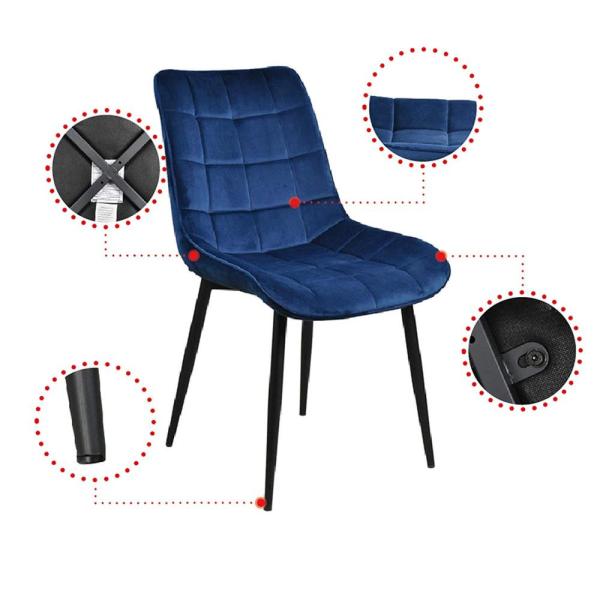 Quality Modern Furniture 12KGS 48.5cm 96cm Home Velvet Chair for sale