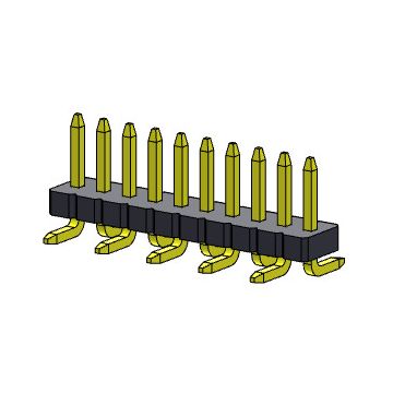 Quality Single Row Pin Headers Connectors Straight SMT Type 1*2PIN To 1*40PIN for sale