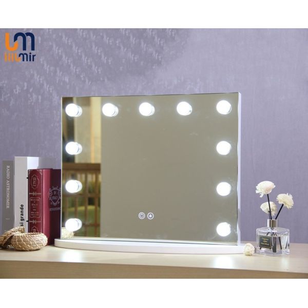 Quality Adjustable Makeup Vanity Mirror With Lights 24 Bulbs Aluminum Frame for sale
