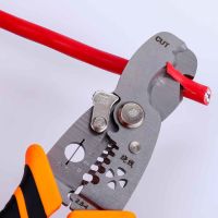 Quality 185mm Wire Insulated Combination Plier Diagonal Cutting For 10-22 AWG Cables for sale