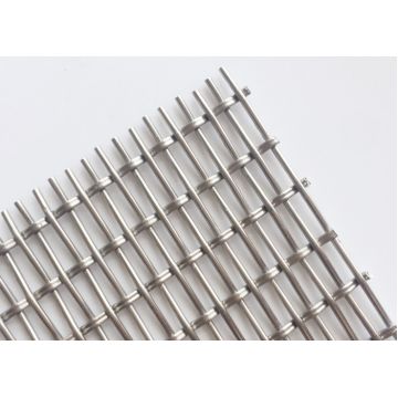 Quality 4.2mm Knitting Lock Crimp Wire Mesh Cupboard Decorative Partitions Facade for sale