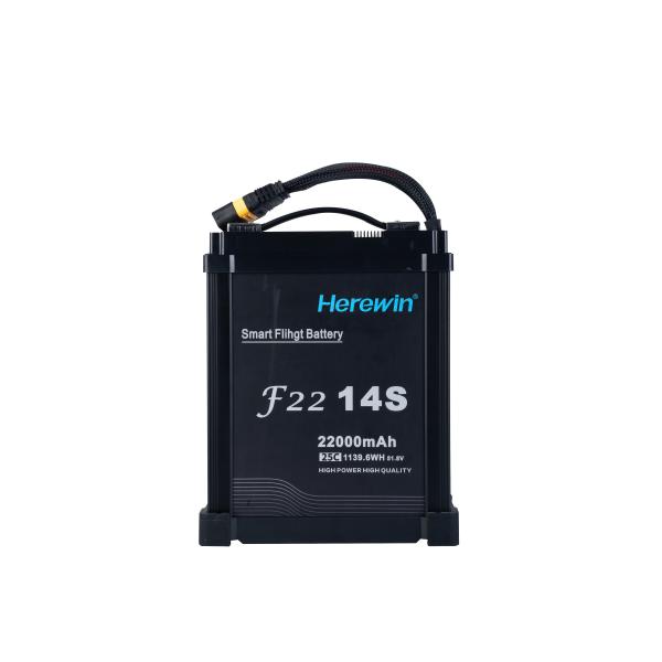 Quality High Performance 22000mAh 25C 51.8V Smart 14s Lipo Battery With AS150U Plug For Agriculture Drone for sale