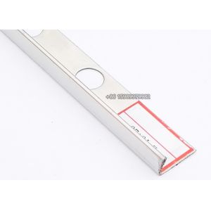 Quality Brushed Steel Tile Trim 8mm , L Shaped Stainless Steel Outside Corner Molding for sale