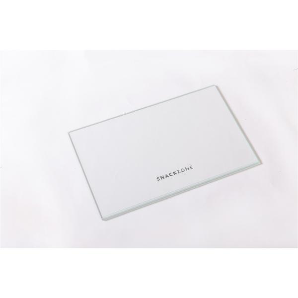 Quality Logo Printed Groove Processed 4mm Custom Cut Tempered Glass for sale