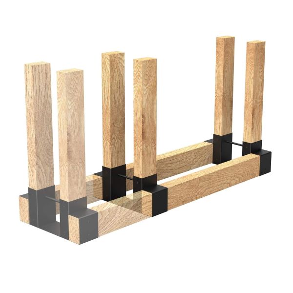 Quality Easy to Carry and Store Firewood Rack Heavy Duty Brackets Kit for Indoor and Outdoor for sale