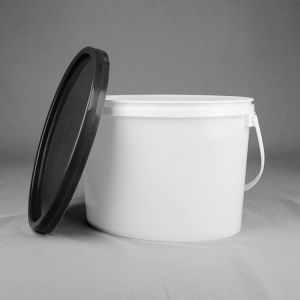 Quality Heavy Duty BPA Free Oval Plastic Bucket 5L Plastic Bucket With Lid for sale
