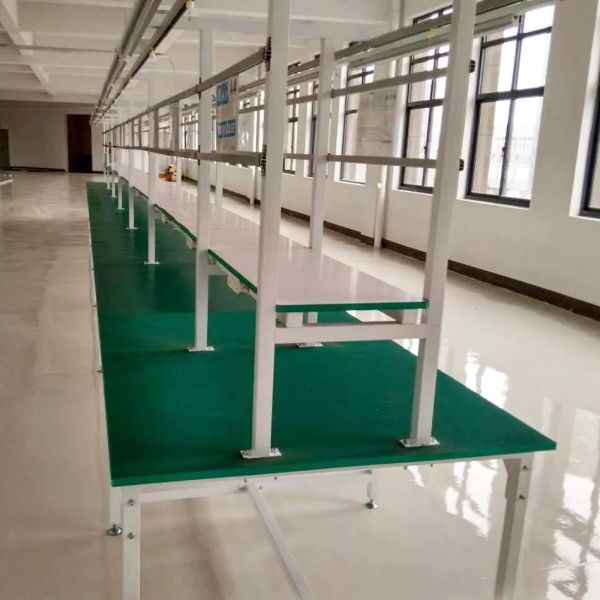Quality ESD Workbench 240x120x185cm Anti-Static Assembly Line with 40W LED for sale