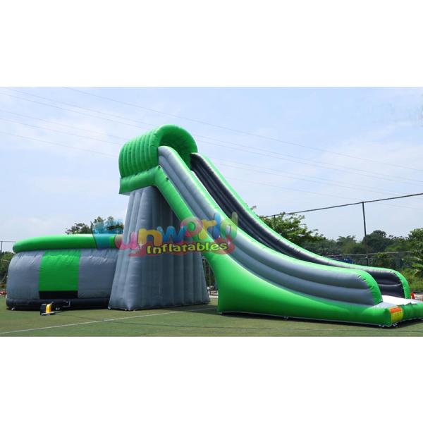 Quality Green Kids Outdoor Inflatable Stunt Airbag for sale