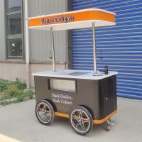 Quality Gelato Ice Cream Push Cart /freezer vending machine /display freezer for sale