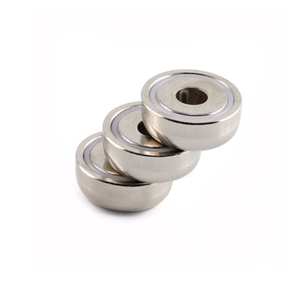 Quality Nickel Coated Round Countersunk Magnets for sale
