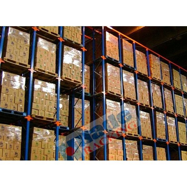 Quality S235JR Material Drive Through Pallet Racking High Density In Warehouse for sale