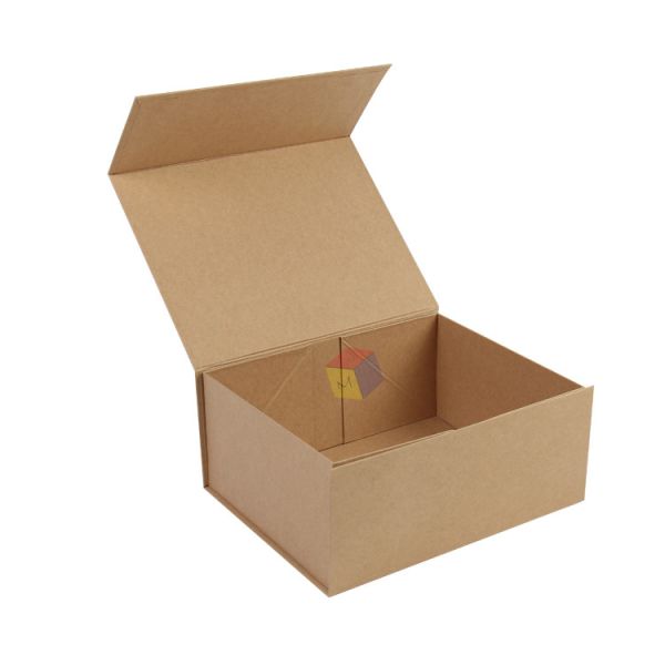 Quality Collapsible Folding Rigid Cardboard Clothing Kraft Apparel Packaging Box With for sale