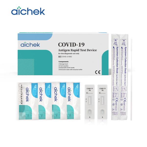 Quality CoV-19 Antigen Detection Kit 25PCS One Step Rapid Test Kit High Sensitivity for sale