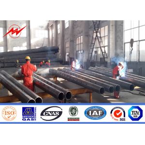Quality 2.5kn-200kn Steel Power Pole Hot Dip Galvanized For Power Transmission for sale