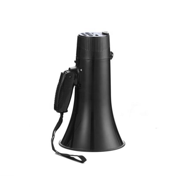 Quality NO Remote Control 40W Black Siren Megaphone with Detachable Microphone for sale