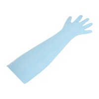 Quality 7g Food Handling FDA Disposable Shoulder Length Gloves With Elastic for sale