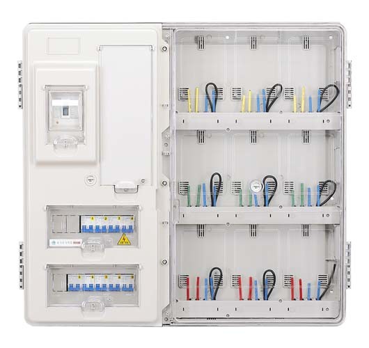 Quality Waterproof Single Phase Meter Box / Plastic Electric Meter Enclosure Box CE for sale