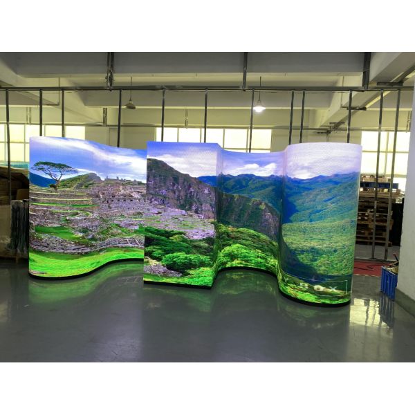 Quality High Brightness Flexible LED Display IP45 320mm X 160mm for sale