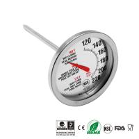 Quality Silver 2.4" Dial Bimetal NSF Oven Safe Meat Thermometer for sale
