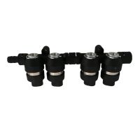 Quality Assembled 4 Cylinder Black LPG CNG Injector Rail 2Ohm / 3Ohm for sale