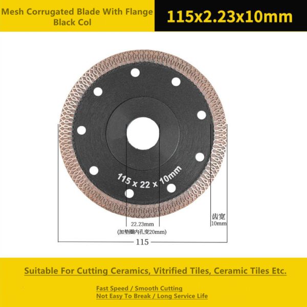 Quality 115mm Diamond Cut Circular Saw Blade Mesh Corrugated for sale