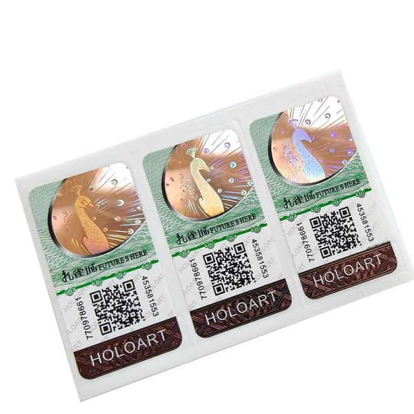 Quality Custom logo Durable QR Code Anti-Anti-ounterfeiting Security Labels Stickers for for sale
