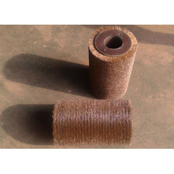 Quality Retread Tire Industrial Roller Brushes Steel Wire Material For Rubber Tire Recycling for sale