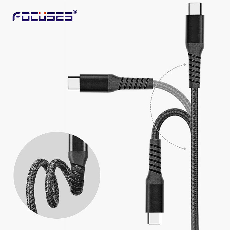Quality PD 60W Nylon Braided Lightning Cable Fast Charging 4 In One USB Cable for sale