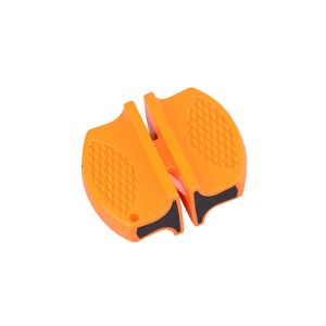 Quality Sport Outdoor Knife Sharpener Yellow ABS Ceramic Tungsten Steel Knife Sharpener for sale