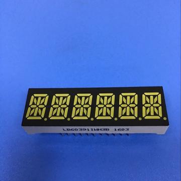 Quality Ultra white 10mm Six digit 14 segment led display common anode for Instrument for sale