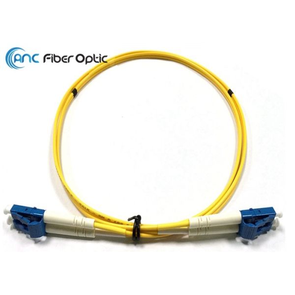Quality LSZH Singlemode Fiber Optic Patch Cables LC/UPC to LC/UPC Yellow 3 Meter for sale