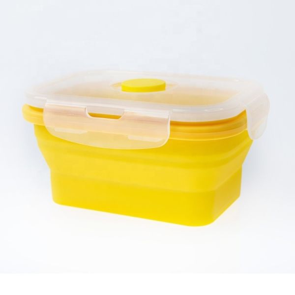 Quality Highly Customized Safe Microwavable Eco-Friendly School Silicone Lunch Bento Box for sale