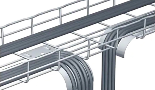 Finished cable trays produced by the machine