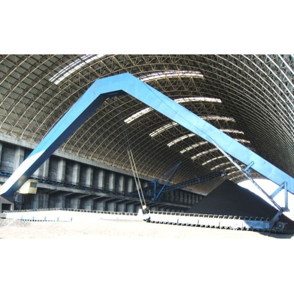Quality Gantry Type Scraper Reclaimer For Bulk Cargo Handling In Stockyard for sale