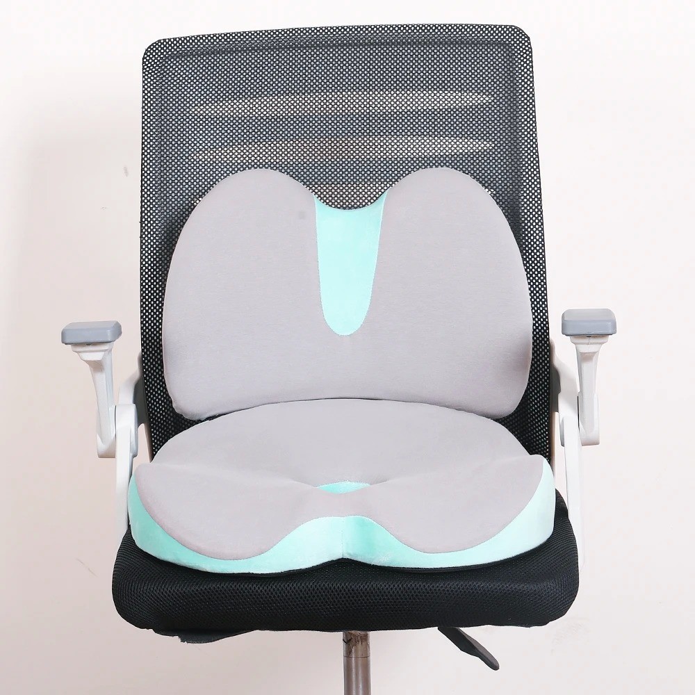 Quality 2 in 1 Memory Foam Seat Cushion with Back Support Cushion 35.2X41X9.5cm / 38 for sale